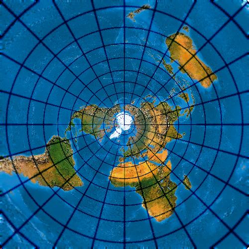 Kartennetzentwürfe - Kartenprojektionen - Azimutalentwürfe